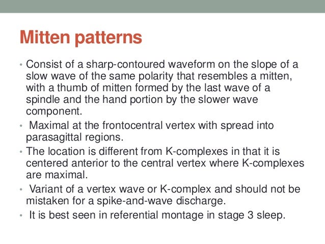 Sleep activity in eeg