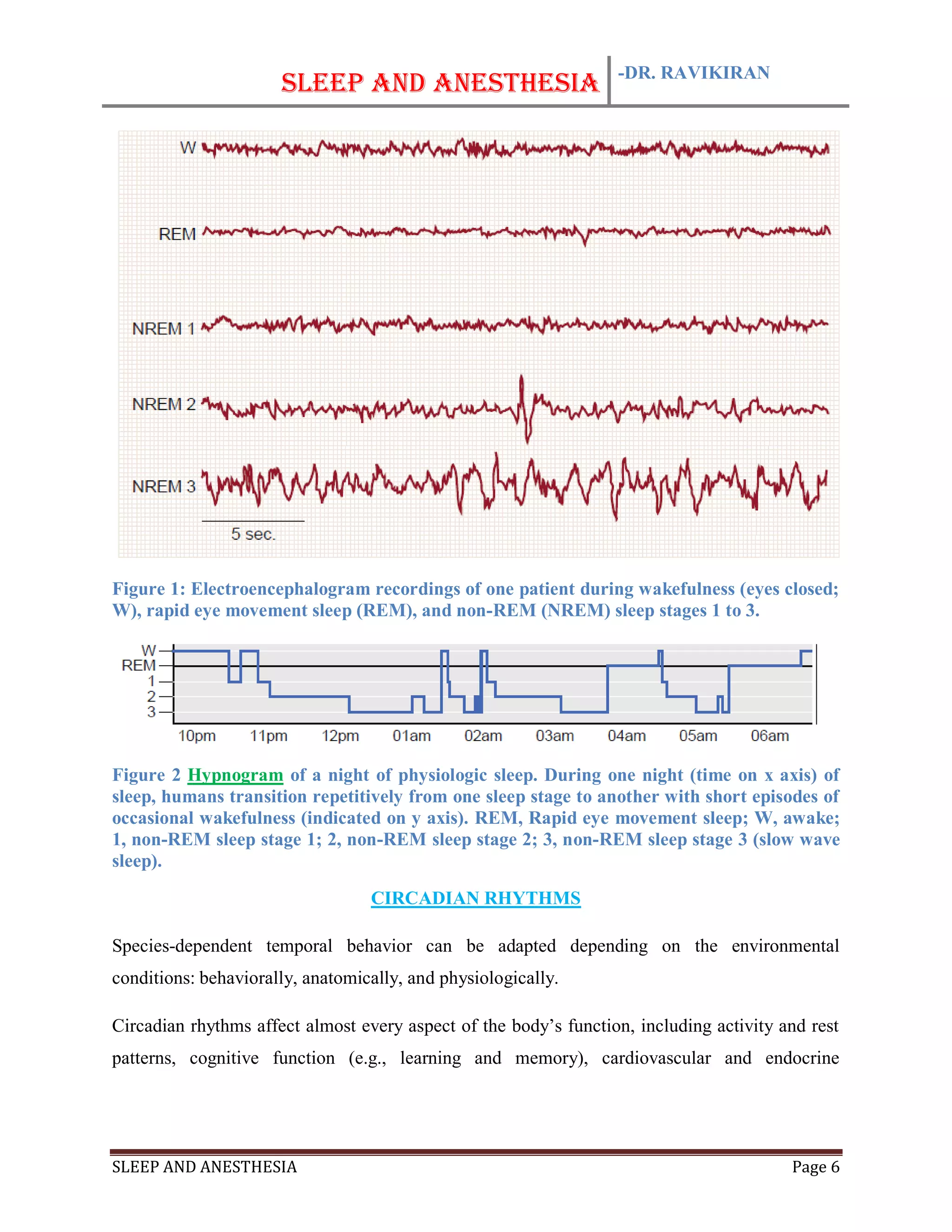 Sleep and anesthesia | PDF
