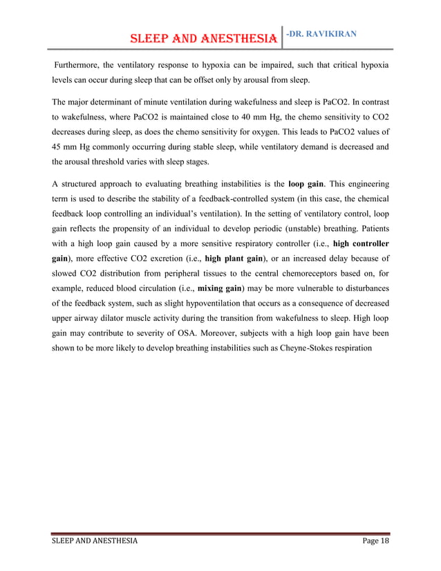 Sleep and anesthesia | PDF