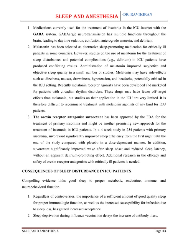 Sleep and anesthesia | PDF