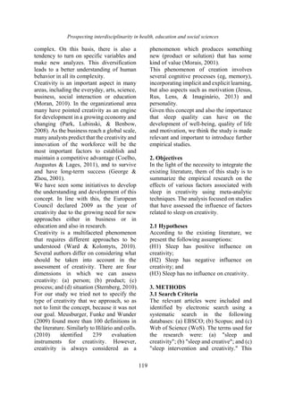 Sleep and creativity a quantitative review | PDF