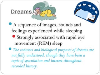 Sleep and dreams | PPT