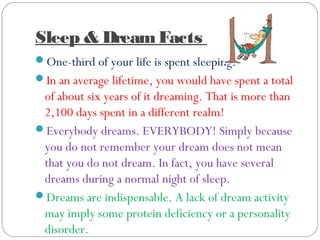 Sleeping And Dreaming Psychology