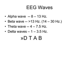 Sleep physiology and EEG waves in humans PPT | PPTX