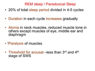 Sleep physiology and EEG waves in humans PPT | PPTX