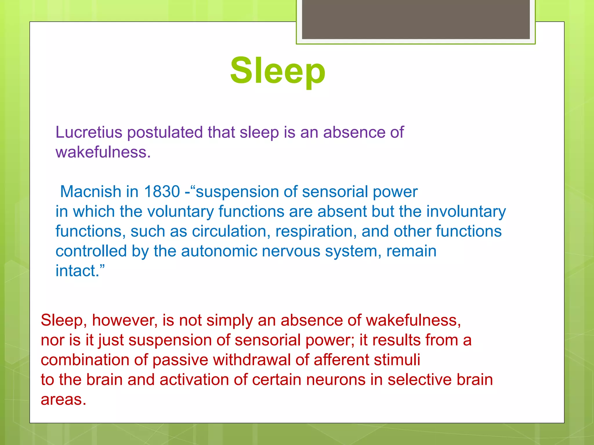Sleep and its disorders | PPTX
