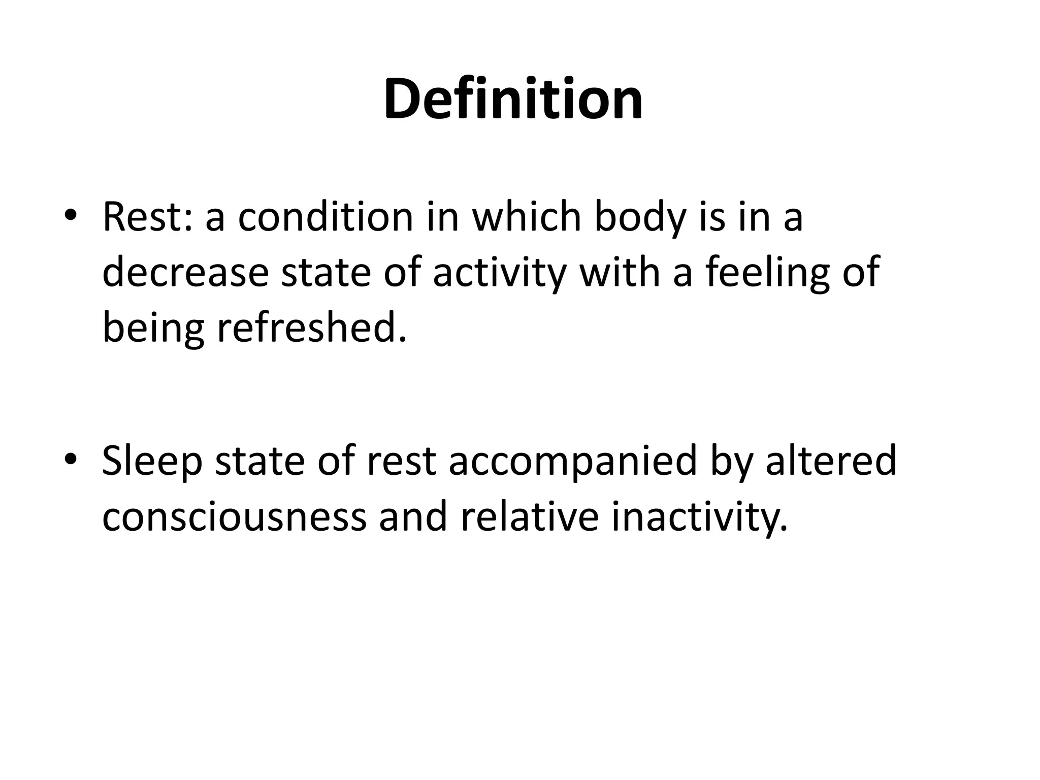 Sleep and rest | PPTX