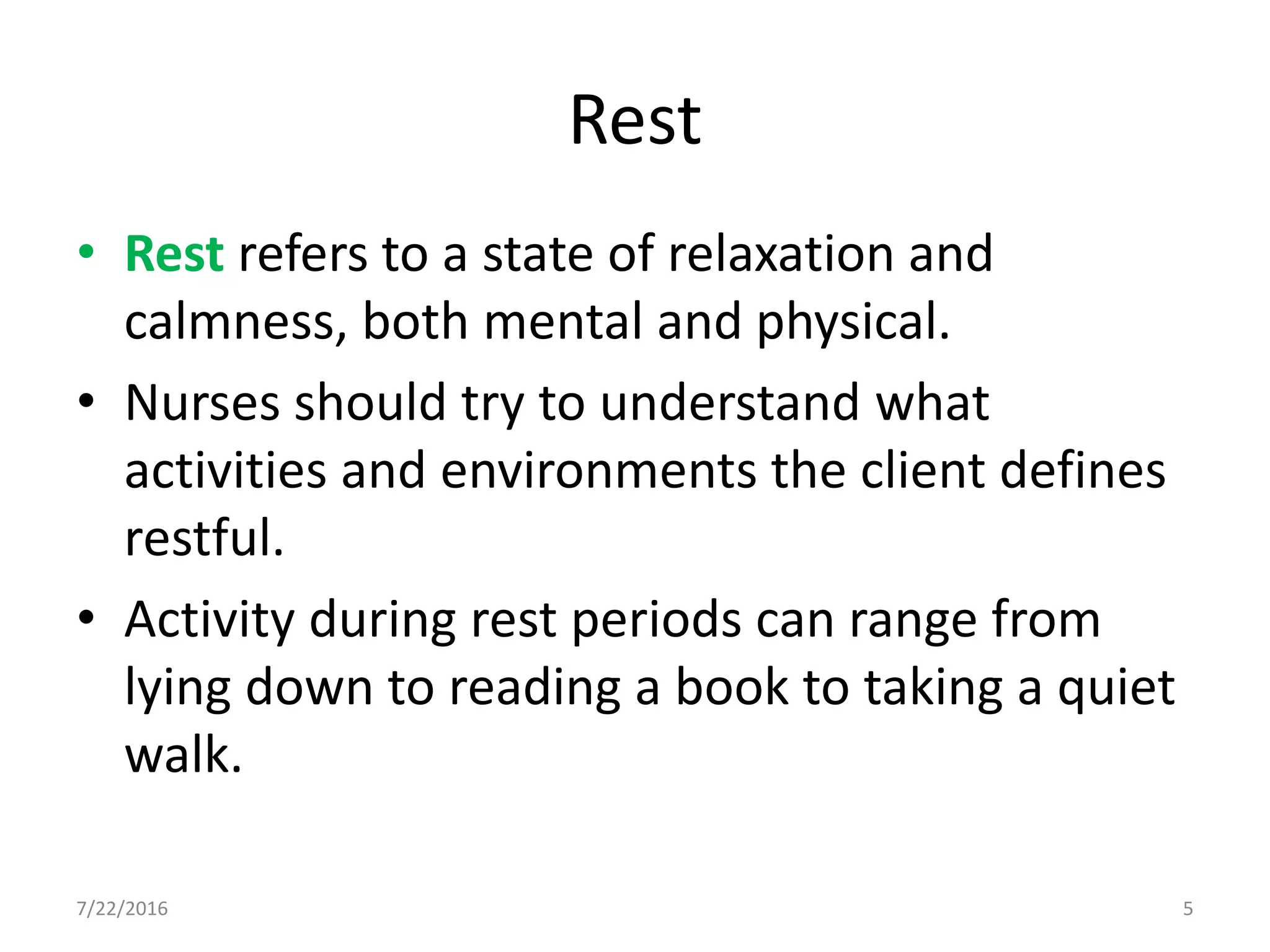 Sleep and Rest | PPTX