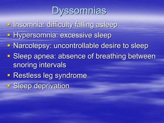 Sleep and Rest.ppt | Sleep Disorders | Diseases and Conditions