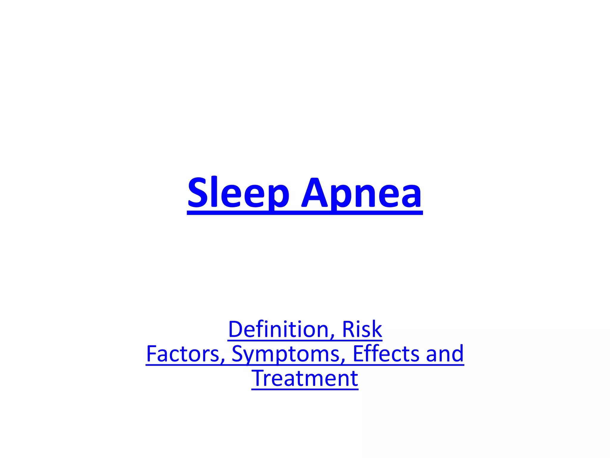 Sleep Apnea | PPT
