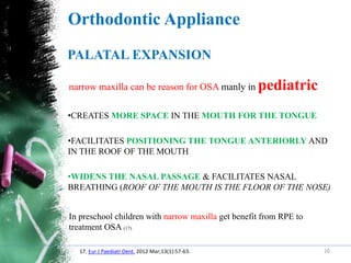 Sleep apnea in dentistry and Orthodontics | PPTX