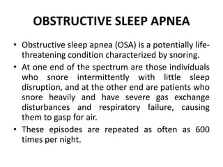 Sleep apnea | PPTX