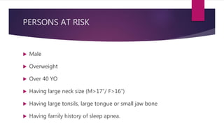 Sleep Apnea | PPTX