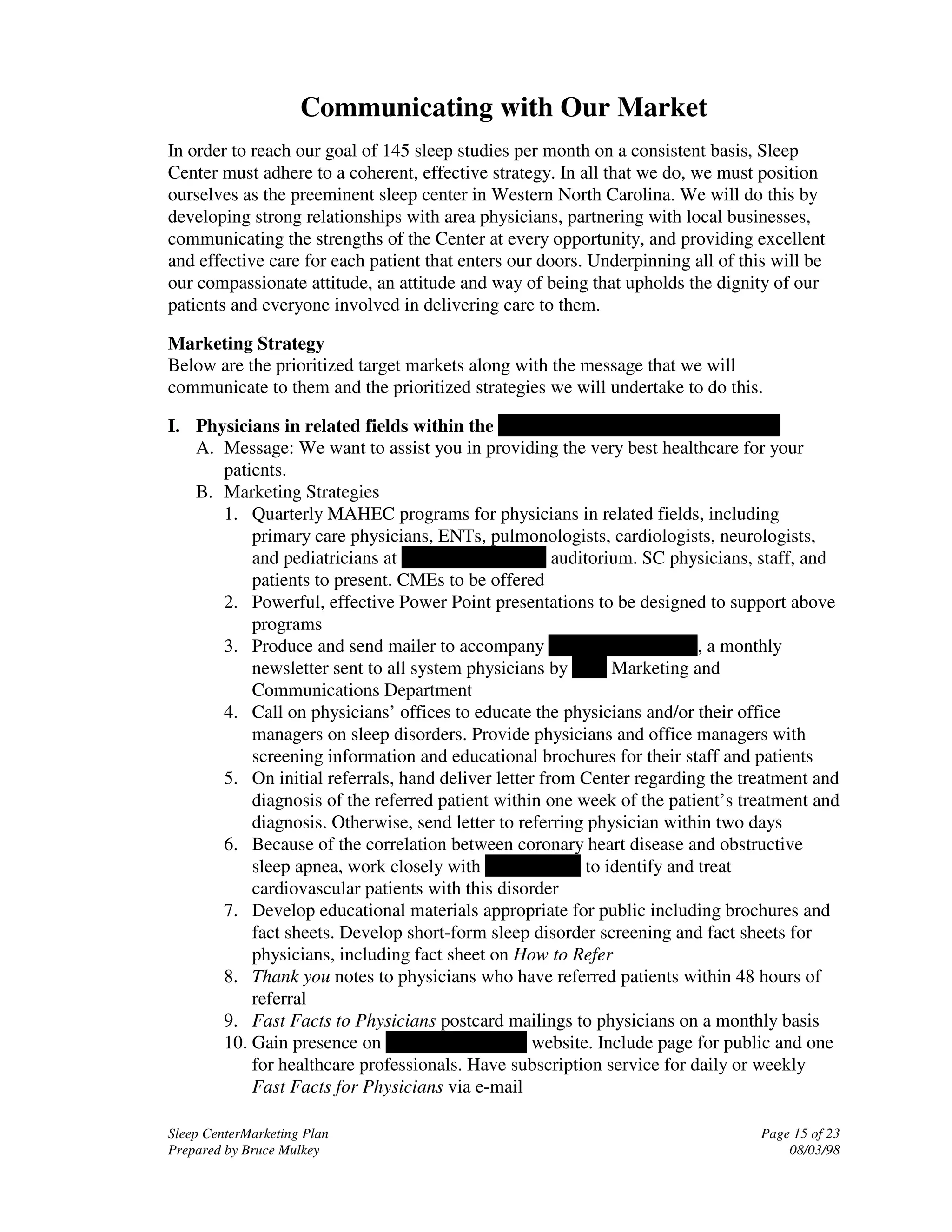 Sample Marketing Plan | PDF
