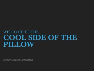 Sleep cool side of the pillow | PDF | Sleep Disorders | Diseases and ...