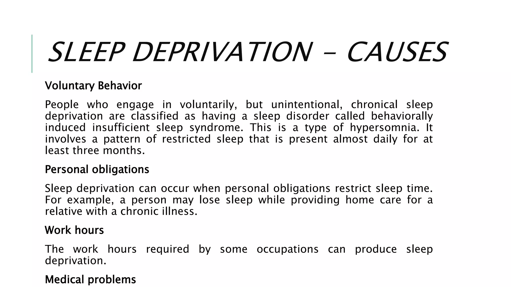 Sleep deprivation effects | PPTX