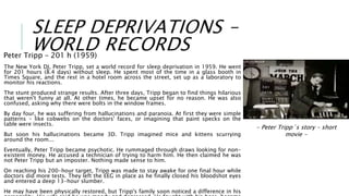 Sleep deprivation effects | PPTX