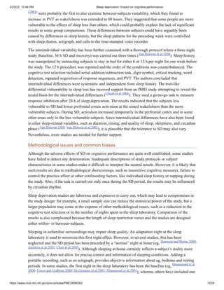 Sleep deprivation impact on cognitive performance | PDF