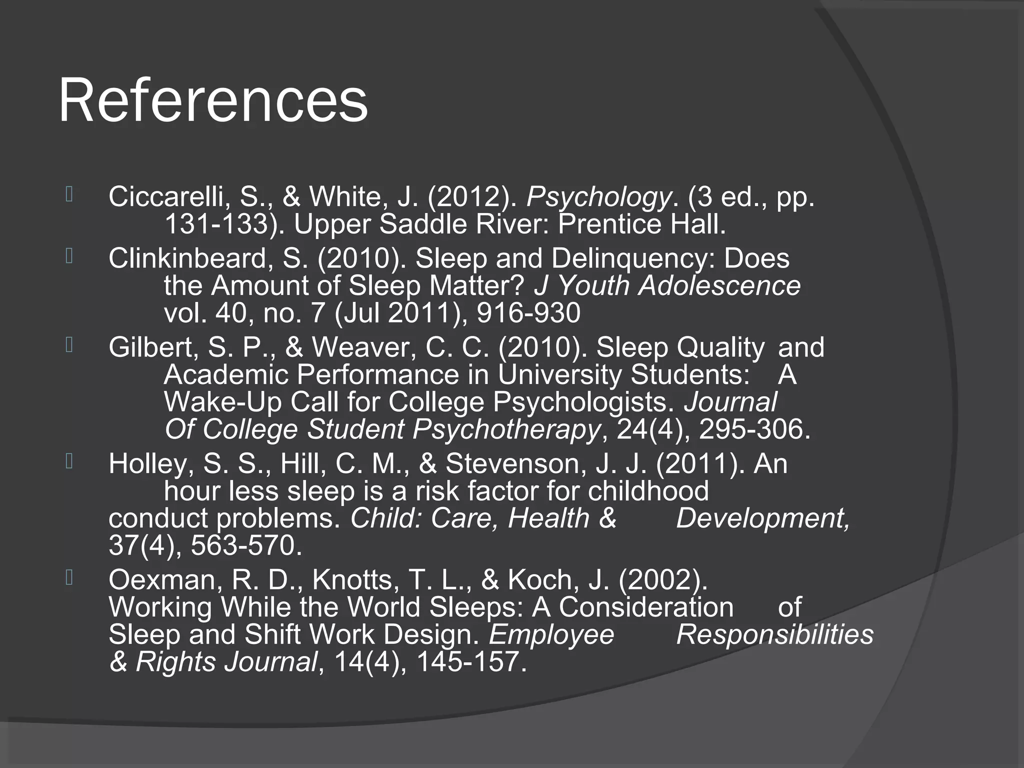 Sleep deprivation powerpoint | PPT