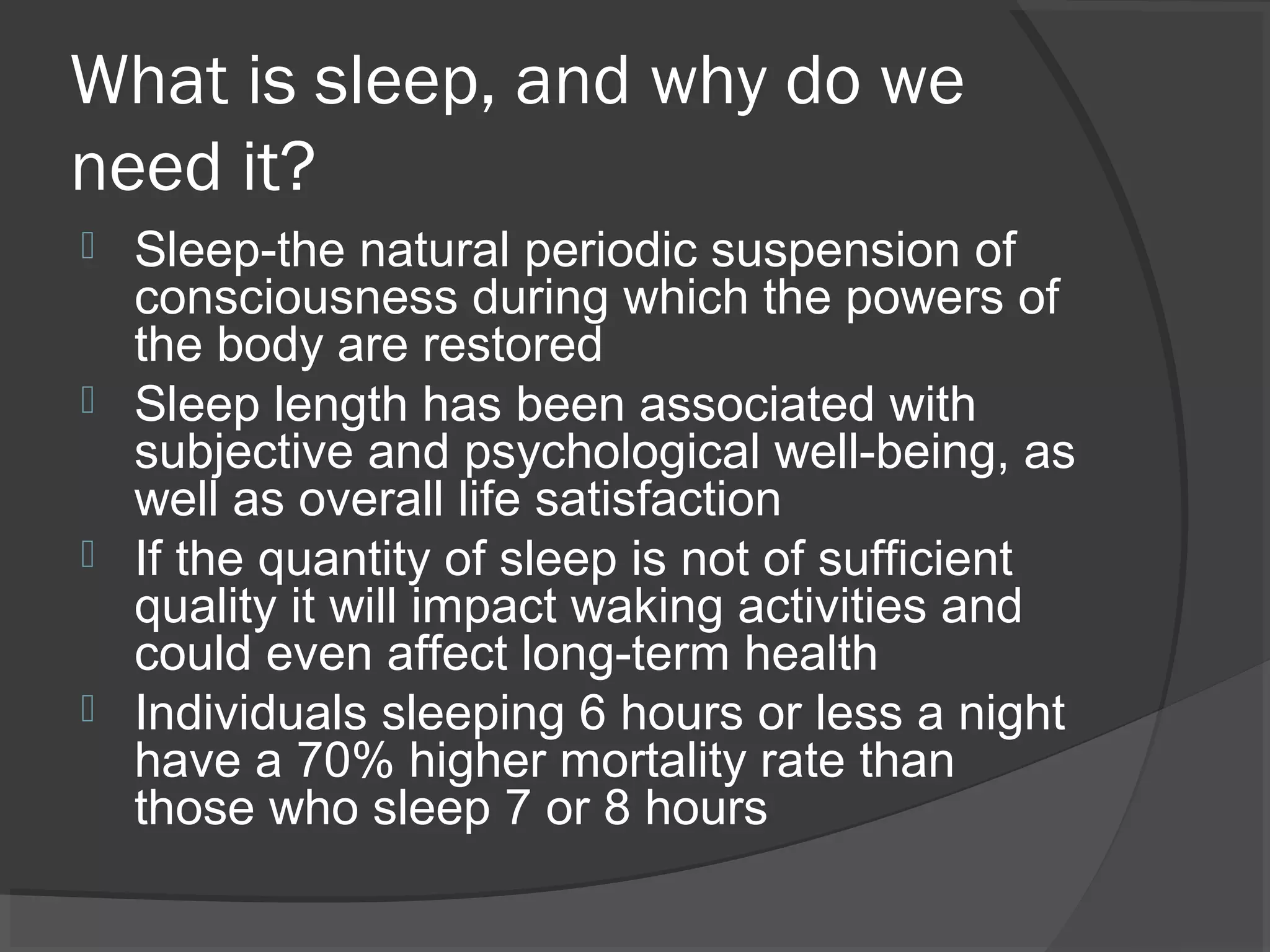 Sleep deprivation powerpoint | PPT