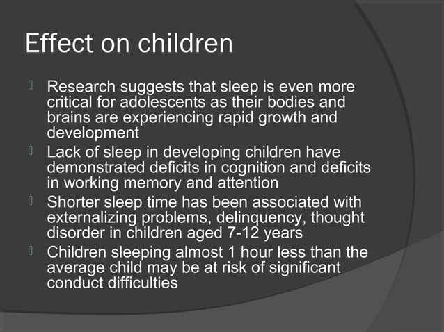 Sleep deprivation powerpoint | PPT