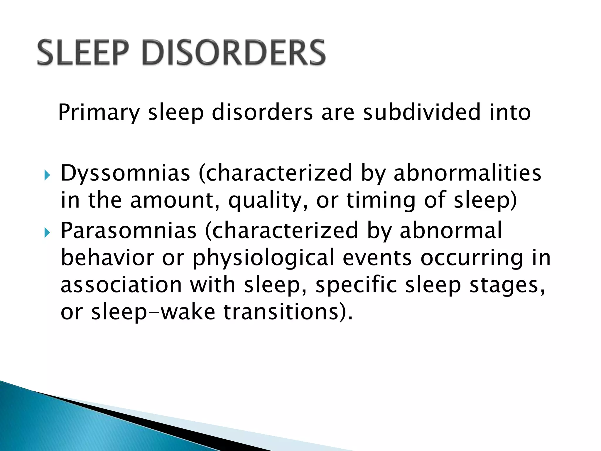 Sleep disorder | PPTX