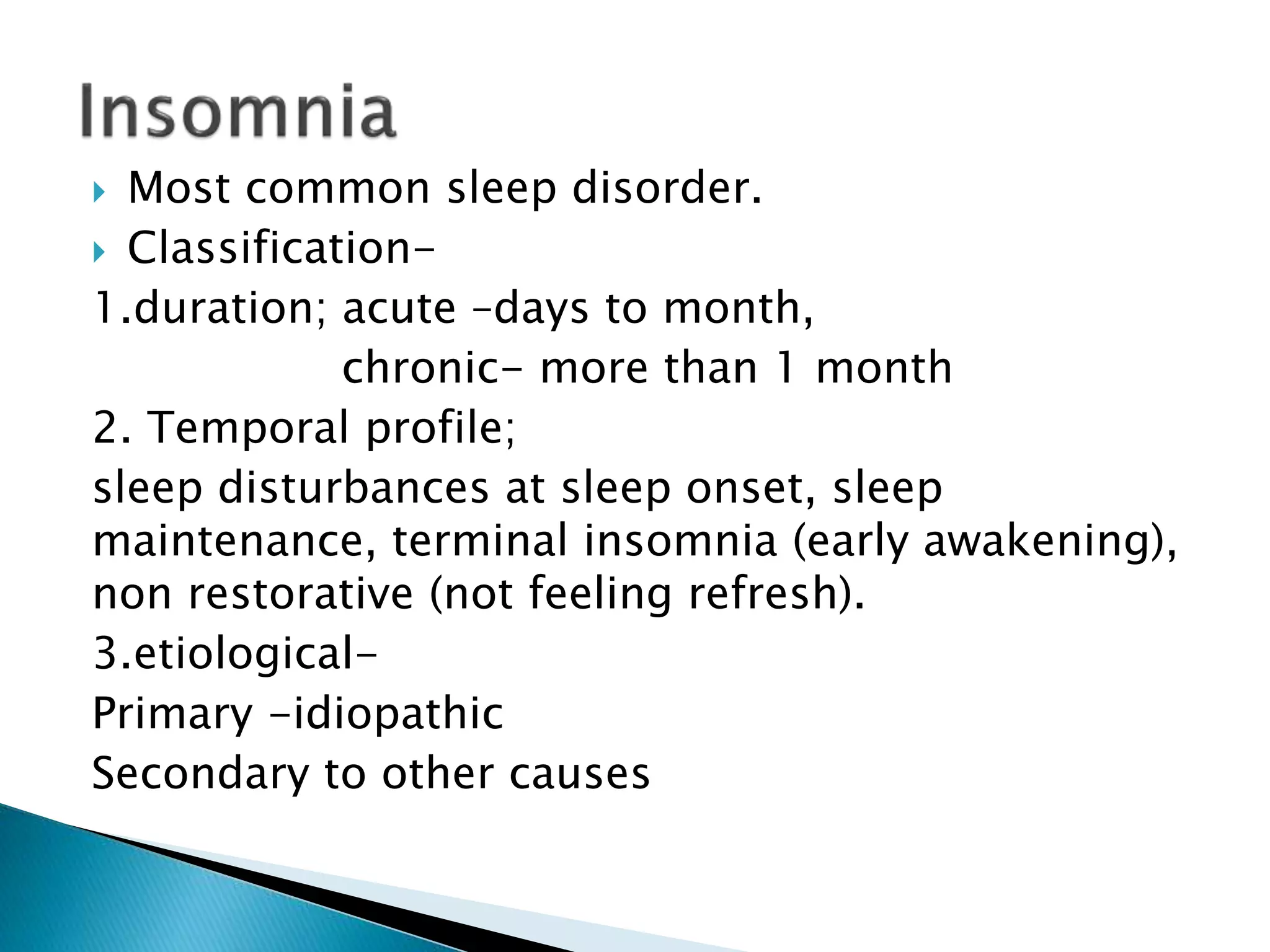 Sleep disorder | PPTX