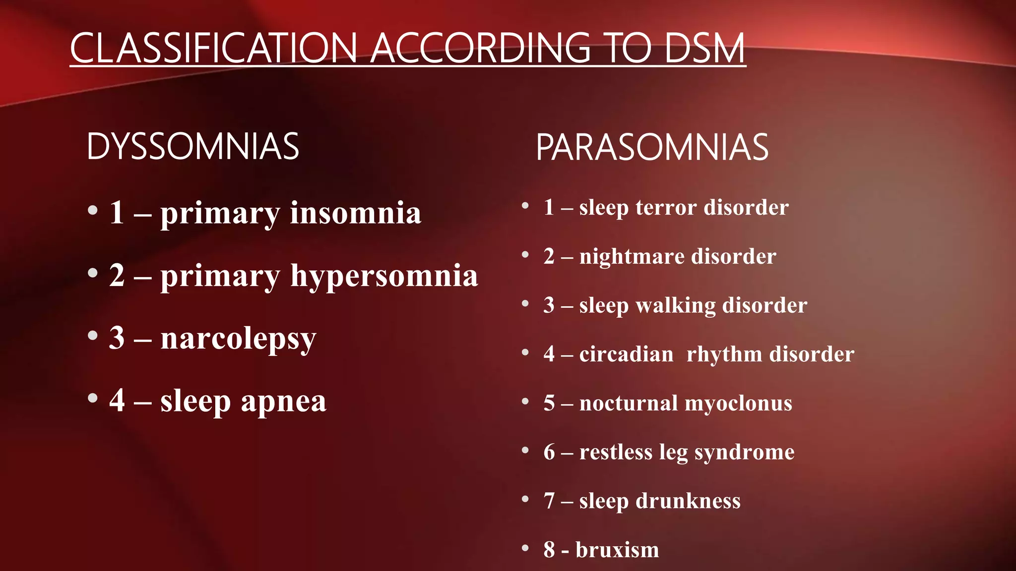 Sleep disorder | PPTX