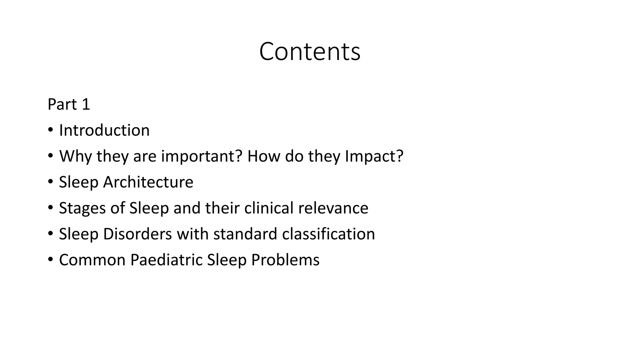 Common sleep disorders in children | PPTX