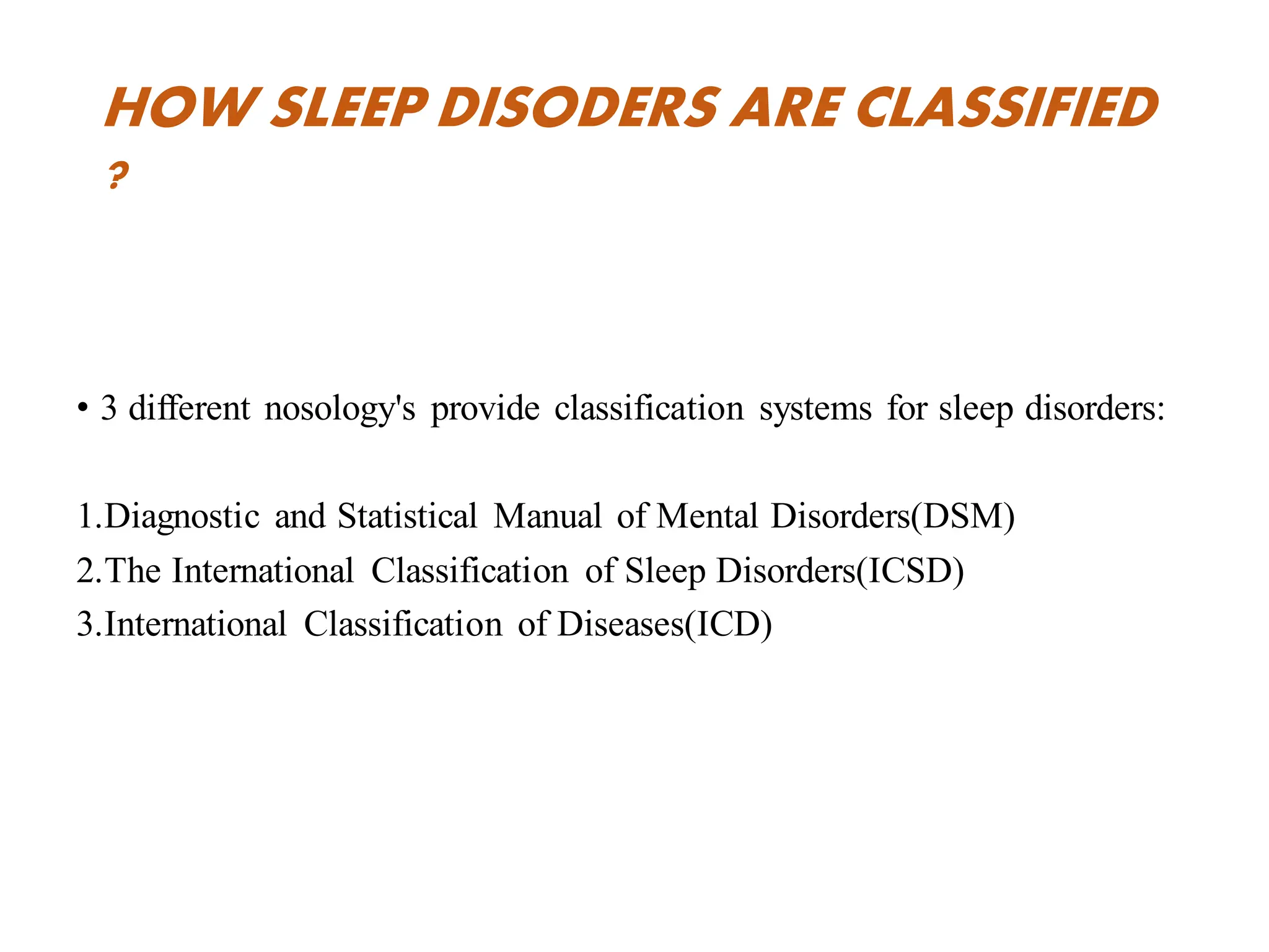 lecture on sleep disorder by Dr akash goyal | PPT