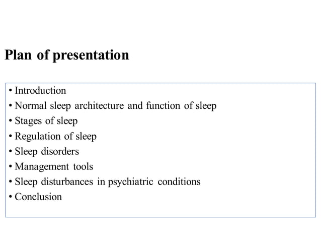 lecture on sleep disorder by Dr akash goyal | PPT