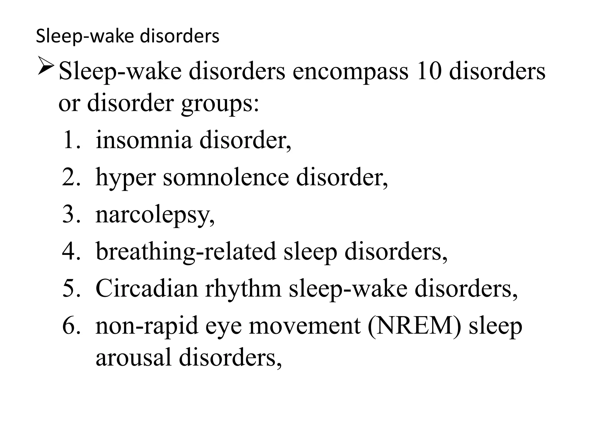 sleep disorder.pptx in mental health nursing | PPTX