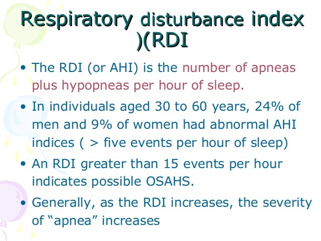 Sleep Disordered Breathing