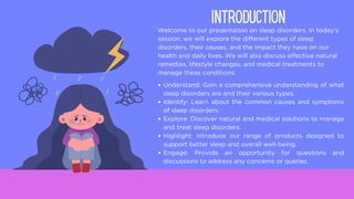 Sleep disorder Presentation natureleaf.pdf | Sleep Disorders | Diseases ...