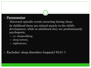 Sleep disorders | PPTX