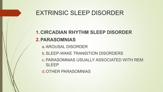 Sleep pattern and its disturbances | PPTX | Sleep Disorders | Diseases ...