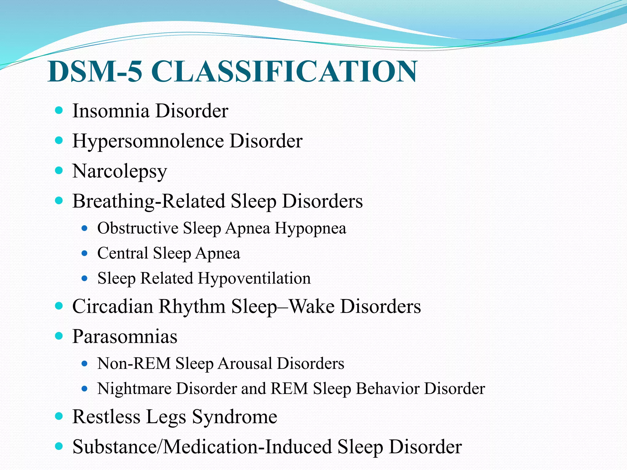 Sleep disorders | PPTX