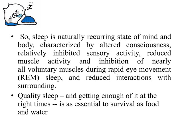 Physiology of Sleep | PDF | Sleep Disorders | Diseases and Conditions