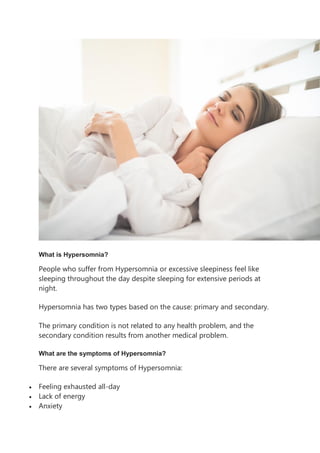 Sleep Disorders: Everything You Need to Know | PDF