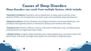 Sleep disorders in Psychiatry in medicine | PDF