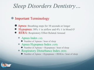 Sleep disorders dentistry | PPT