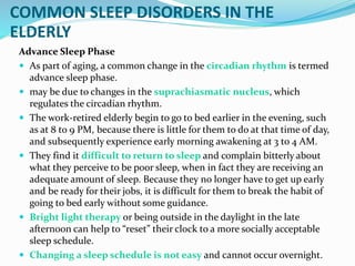 Sleep Disorders Elderly