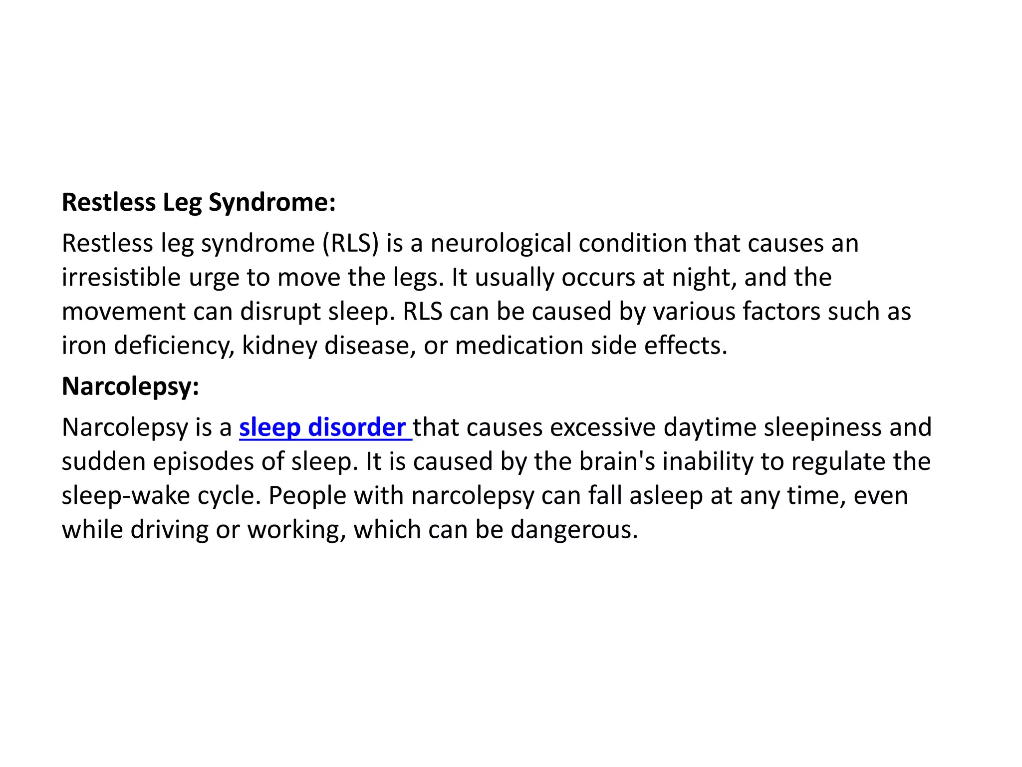 Sleep Disorders Types and Causes.pptx