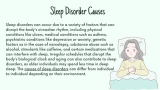 Sleep Disorders: Types, Causes and Treatment | Solh Wellness | PDF