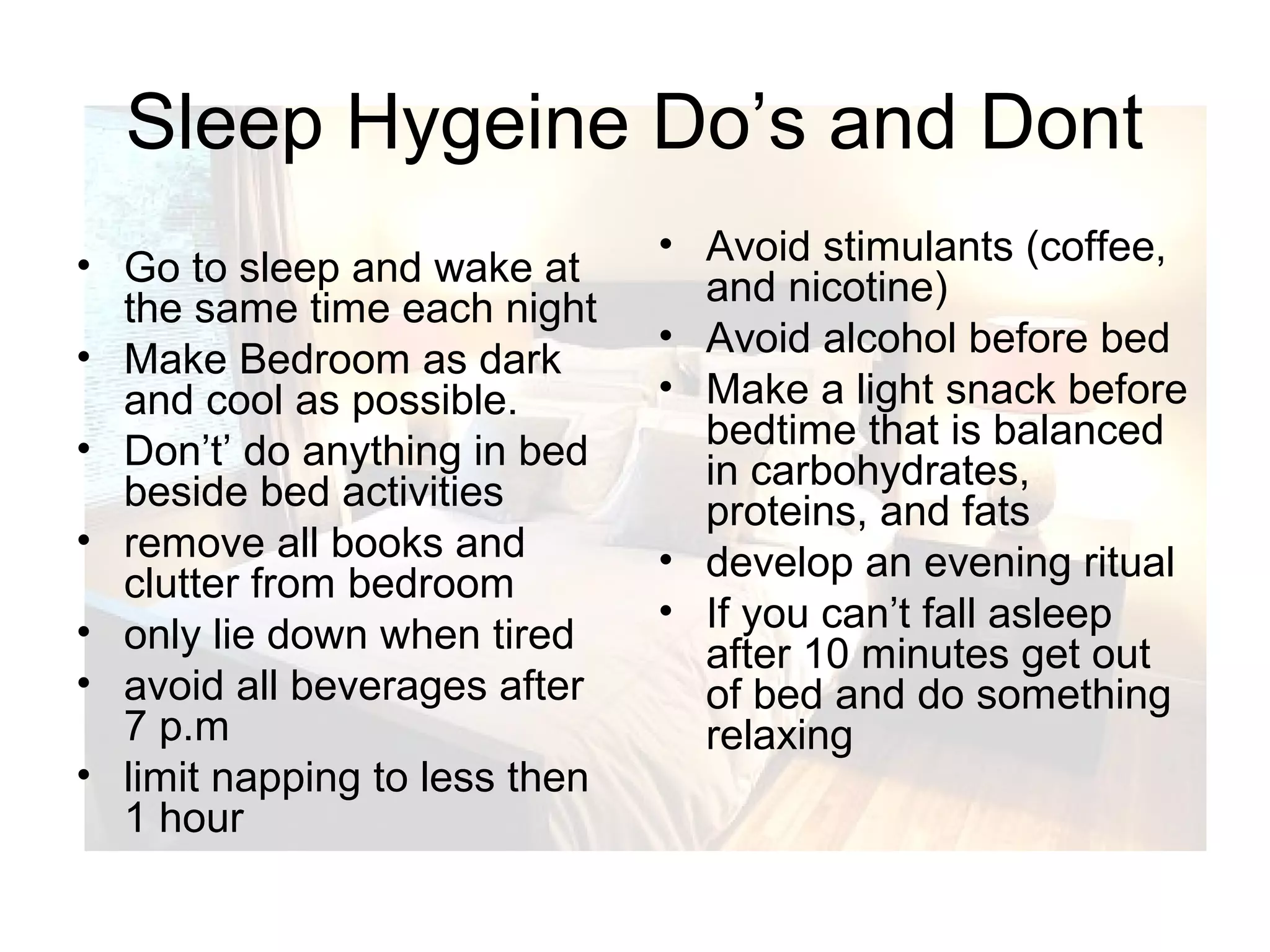 Sleep disruption | PPT