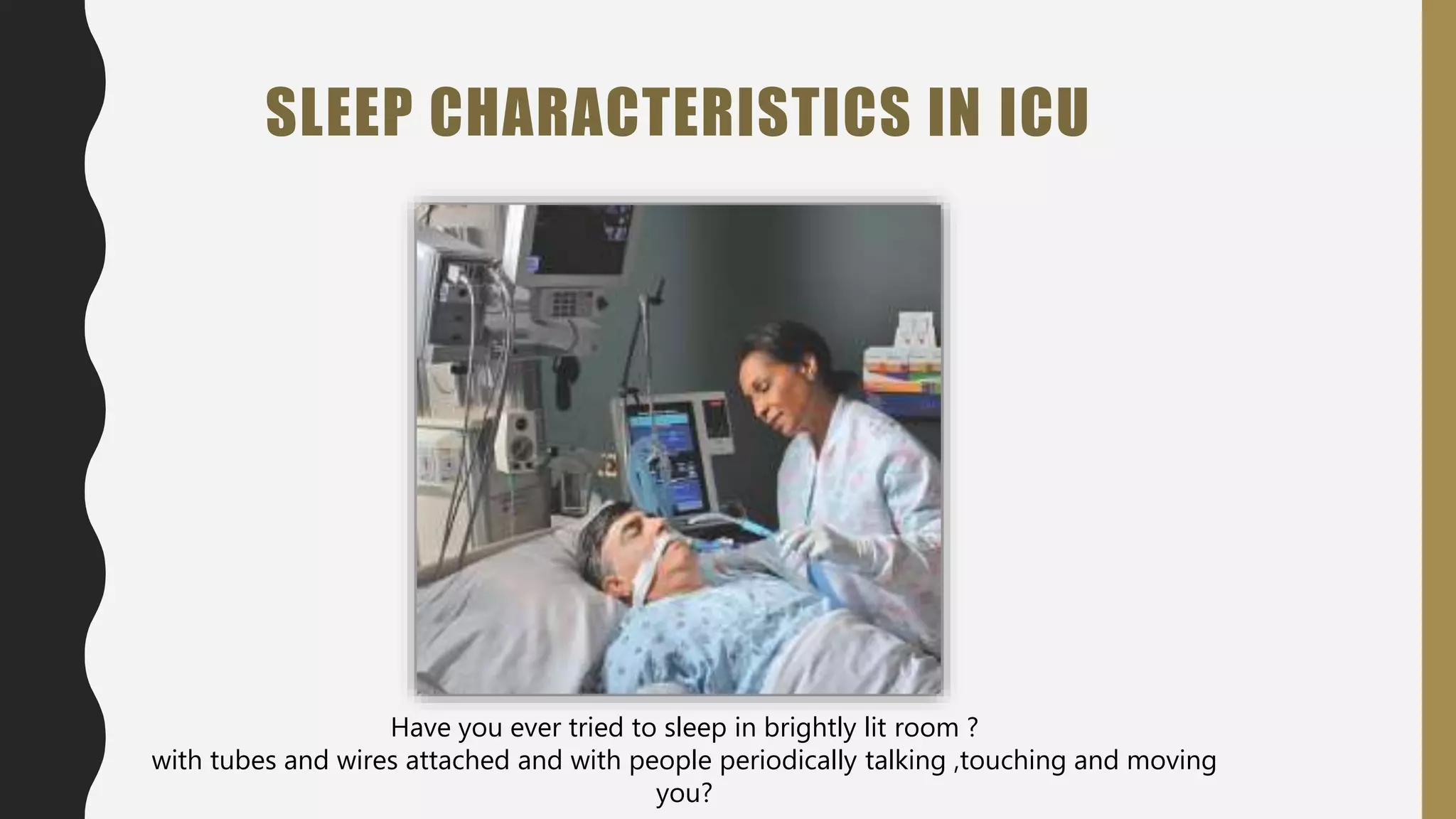 Sleep disturbance in icu | PPTX