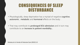 Sleep disturbance in icu | PPTX