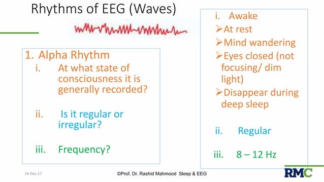 Sleep Physiology & EEG (Electroencephalogram) | PPTX | Brain and ...