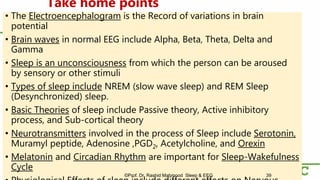 Sleep Physiology & EEG (Electroencephalogram) | PPTX