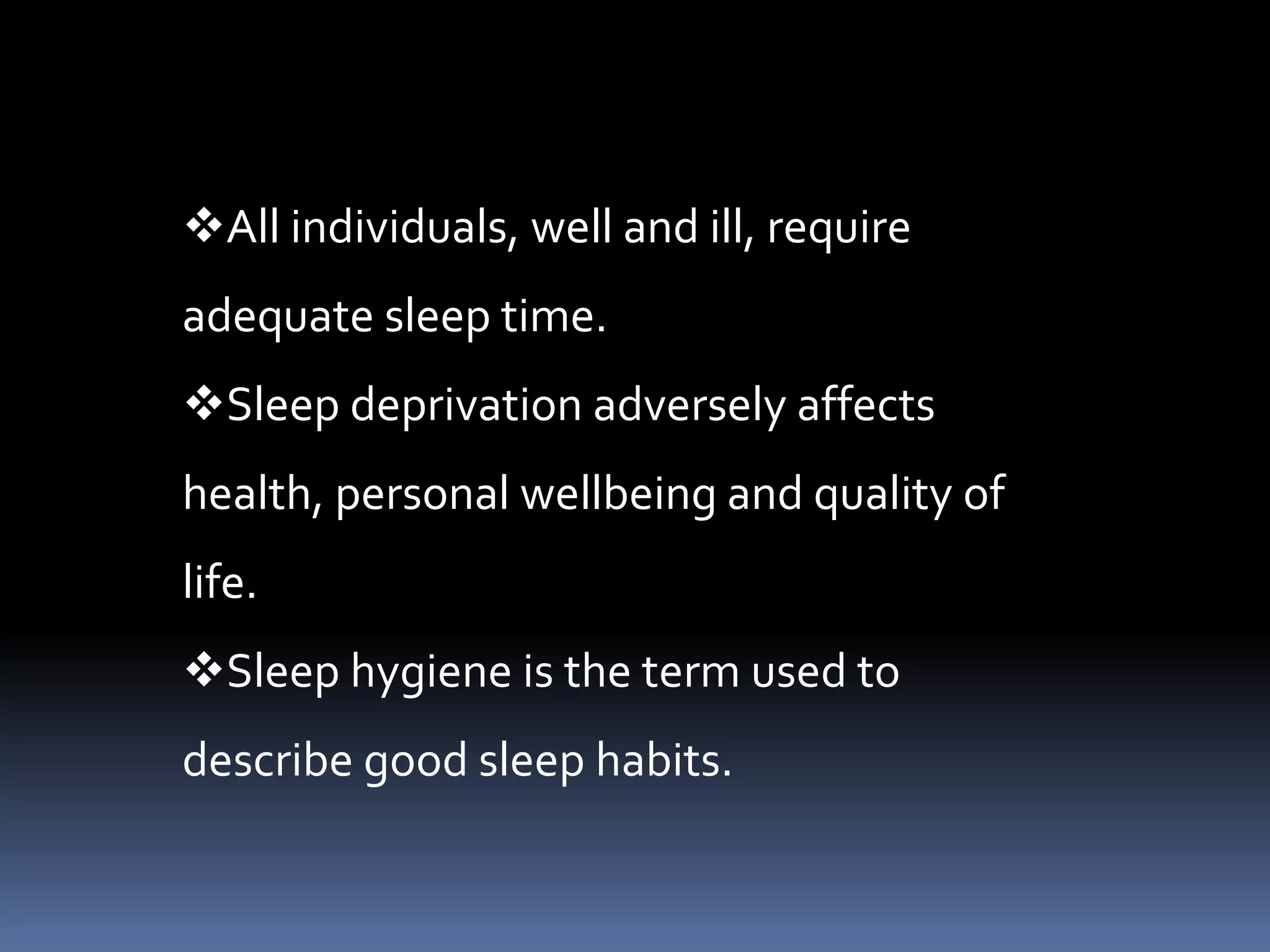 Sleep hygiene | PPTX